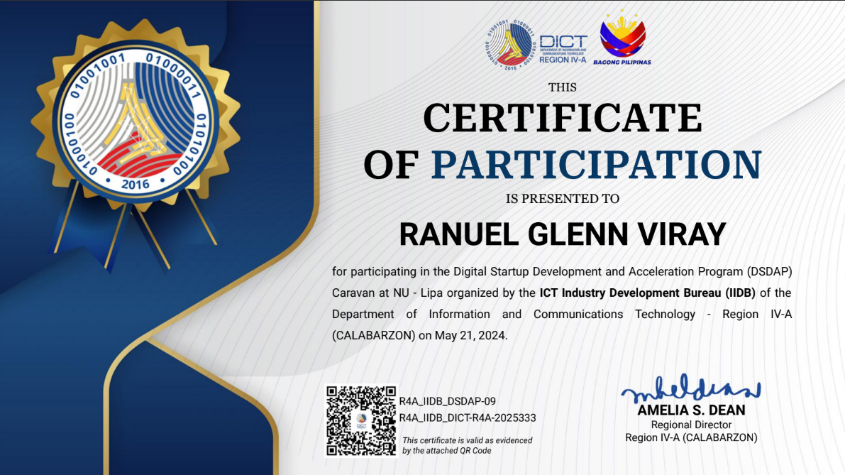 Ranuel Glenn L. Viray - Portfolio